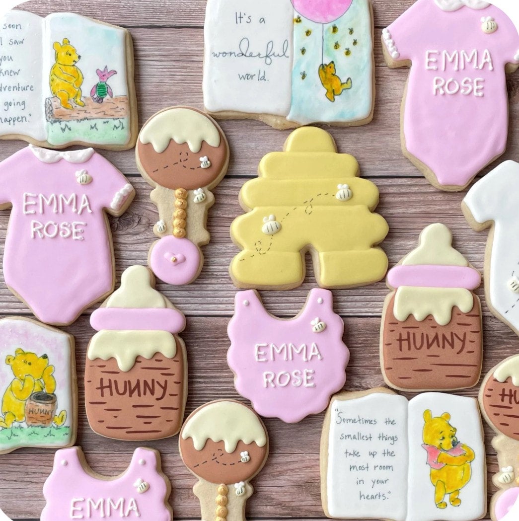 Winnie The Pooh Baby Shower Cookie Set 1 Dozen Award Winning Winnie The Pooh Baby Shower Cookie Set 1 Dozen Award Winning
